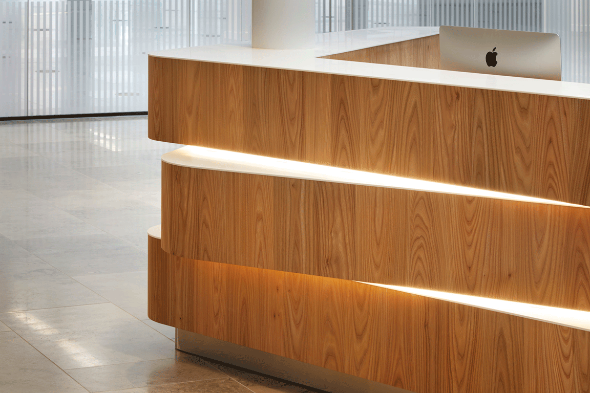 The Charter Building Reception Desk | dn-a architects